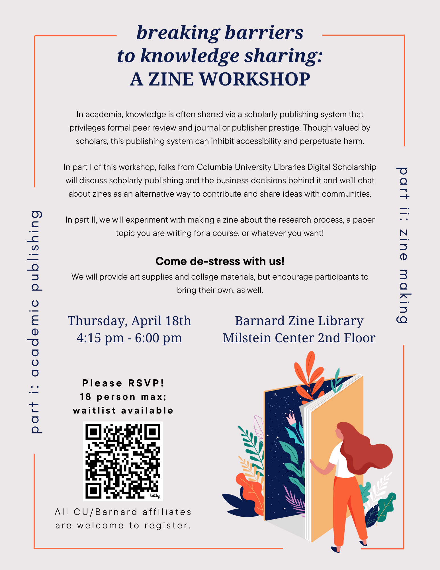 Breaking Barriers to Knowledge Sharing: A Zine Workshop | Barnard Zine Library